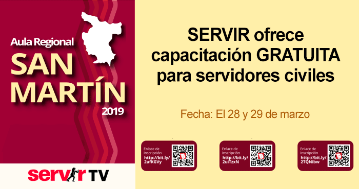 SERVIR ofrece capacitación GRATUITA para servidores civiles