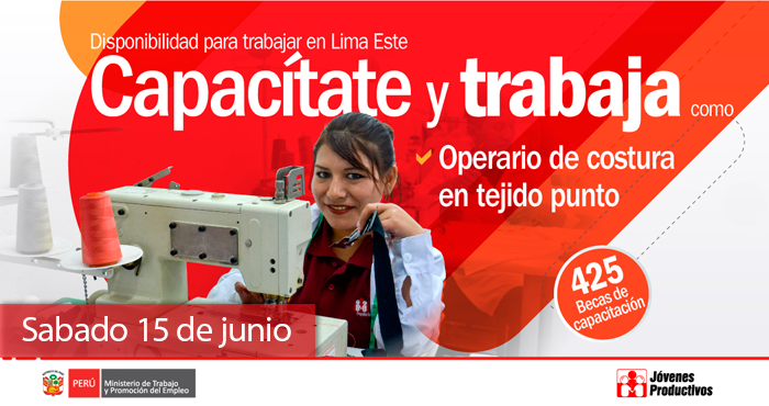 MINISTERIO DE TRABAJO: Capacítate y Trabaja como Operario de Costura en ...
