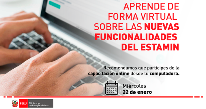 (Capacitación Virtual) MINEM: Nuevas funcionalidades del ESTAMIN