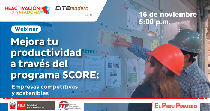 Webinar Gratuito: Mejora tu productividad a través del programa SCORE ...