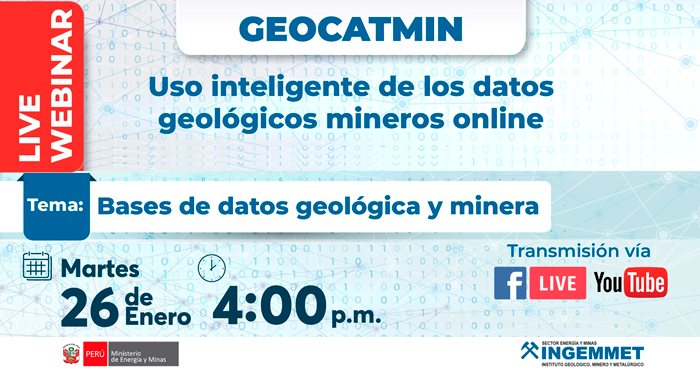 (Webinar Gratuito) INGEMMET: GEOCATMIN Uso inteligente de los datos ...