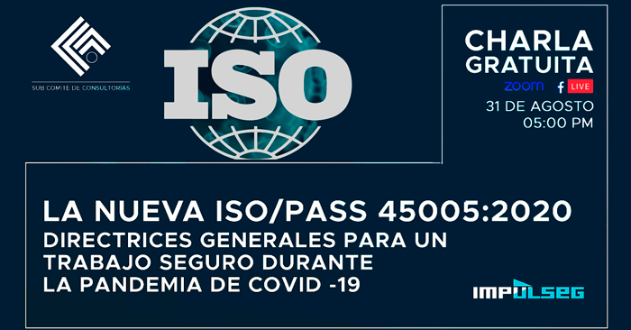 Charla Gratuita sobre la Nueva ISO-PASS Directrices Generales para un ...