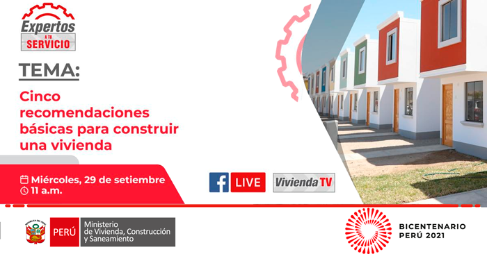 El Ministerio de Vivienda te brinda Cinco recomendaciones básicas para ...
