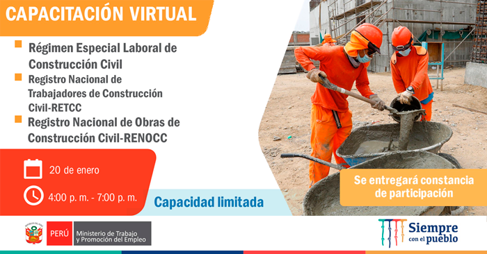 Capacitación virtual gratuita sobre el Régimen Especial Laboral de ...