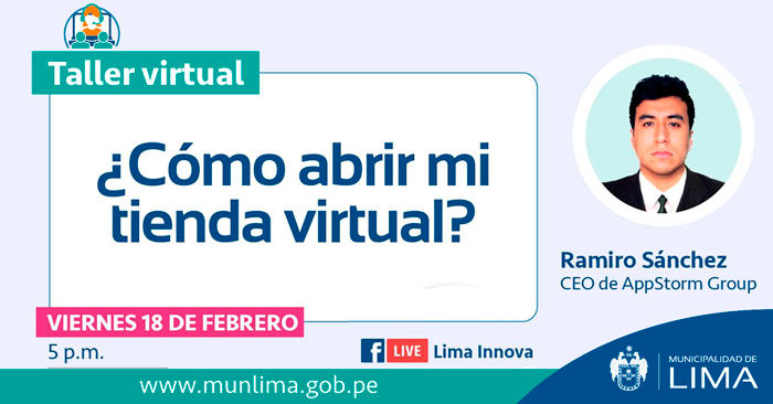 Taller virtual gratuito donde aprenderás a abrir una tienda virtual