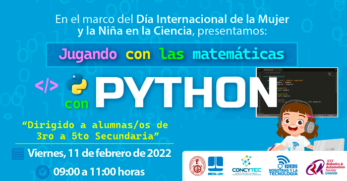Participa del taller virtual jugando con las matemáticas con Python