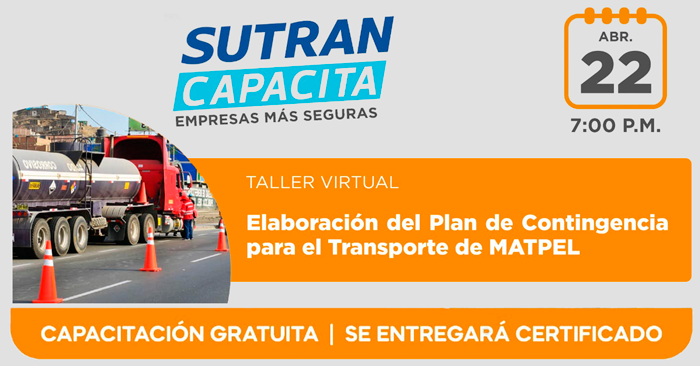 (Taller Virtual Gratuito) SUTRAN: Elaboración del plan de contingencia ...