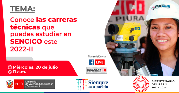 Participa y conoce las carreras que puedes estudiar en Sencico este 2022-II