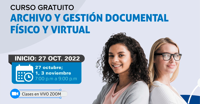 Curso virtual gratuito de archivo y gestión documental físico y virtual