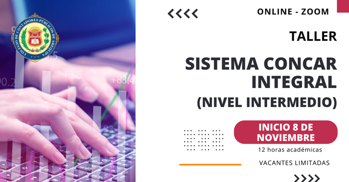 Taller virtual acerca del Sistema Concar Integral (Nivel intermedio)