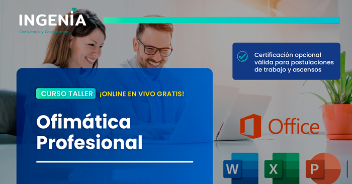 Curso virtual gratuito de ofimática profesional