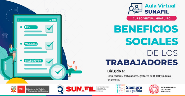 Curso Virtual Gratuito Sunafil Beneficios Sociales De Los Trabajadores