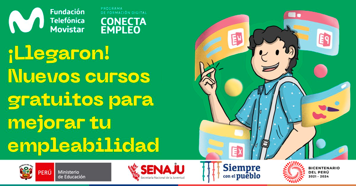 Cursos gratis online de la Fundación Telefónica - Programa Conecta Empleo