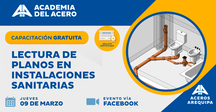 Capacitación virtual gratuita sobre lectura de planos en instalaciones sanitarias