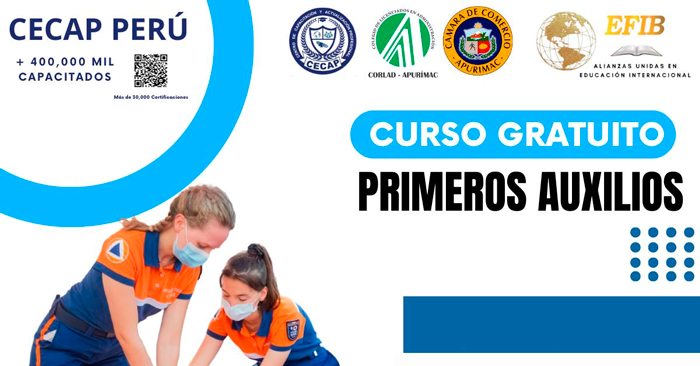 CECAP PERÚ ofrece curso virtual gratuito de primeros auxilios