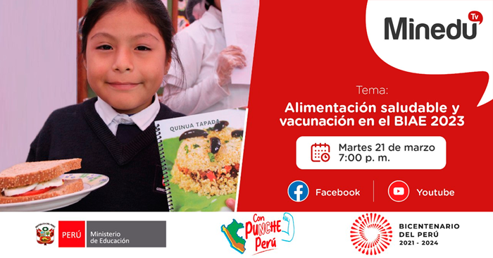 (Evento Virtual Gratuito) MINEDU: Alimentación saludable y vacunación ...