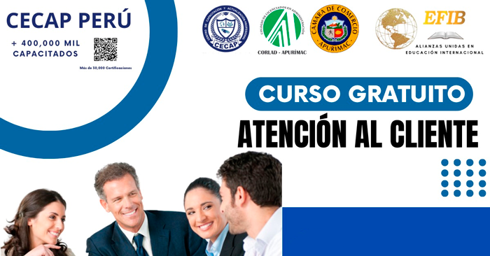 CECAP PERÚ ofrece curso virtual gratuito de atención al cliente
