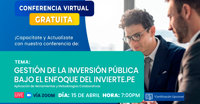 Conferencia online Gratis sobre "Gestión de la inversión pública bajo ...