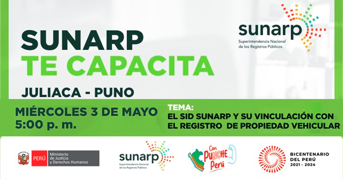 Charla online gratis "El SID Sunarp y su vinculación con el registro ...