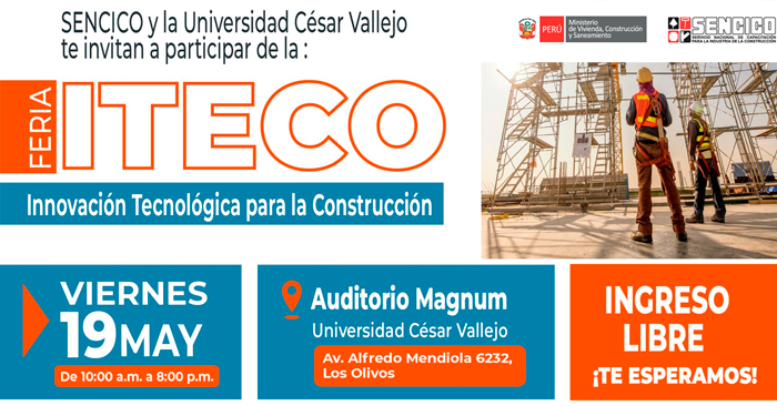 Feria ITECO "Innovación Tecnológica para la Construcción" del SENCICO