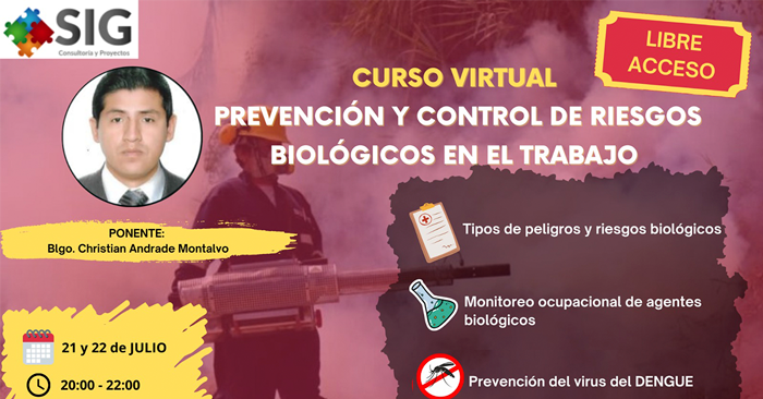 Curso online gratis "Prevención y control de riesgos biológicos en el ...
