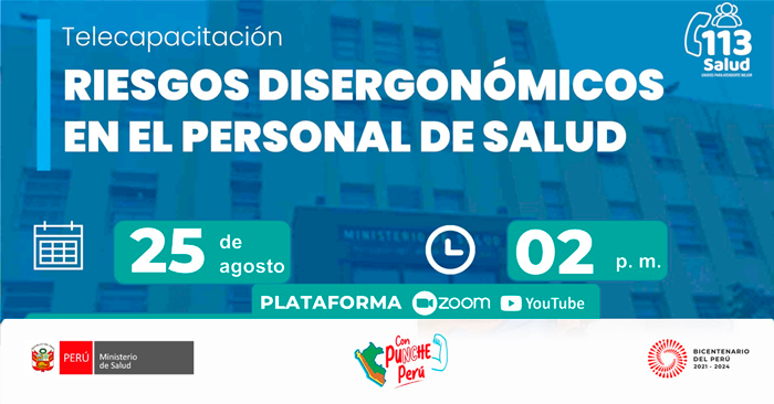 Capacitación online gratis "Riesgos disergonómicos en el personal de ...