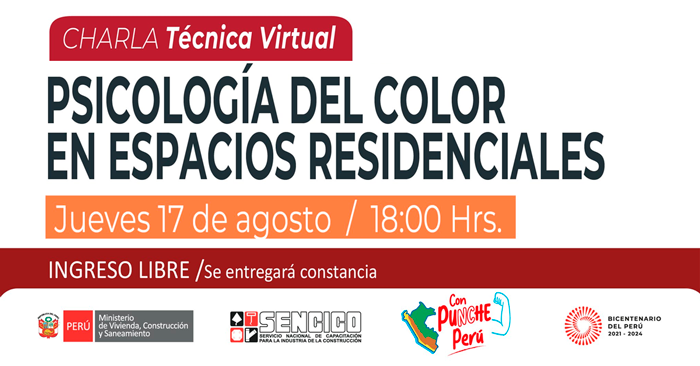 Charla online gratis "Psicología del color en espacios residenciales ...