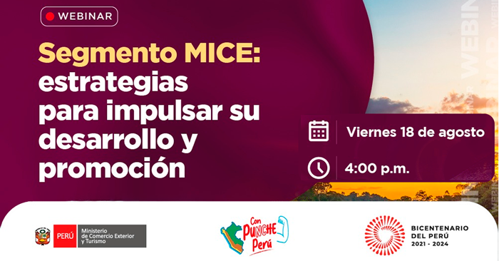 Webinar gratis "Segmento MICE: estrategias para impulsar su desarrollo ...