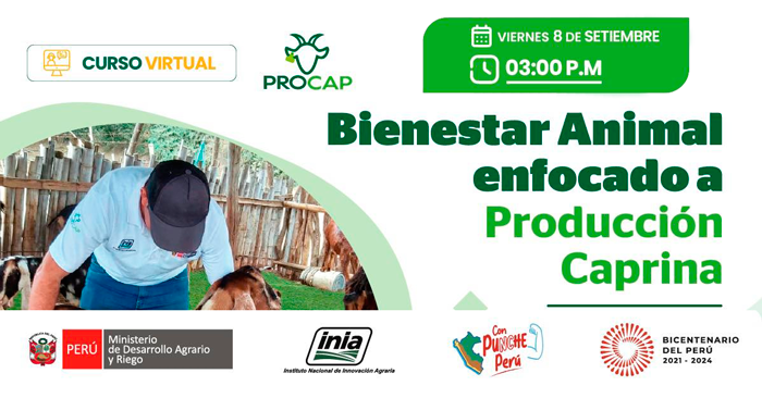 Curso online "Bienestar animal enfocado a producción caprina" del INIA