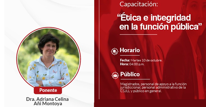 Capacitación online "Ética e integridad en la función pública"