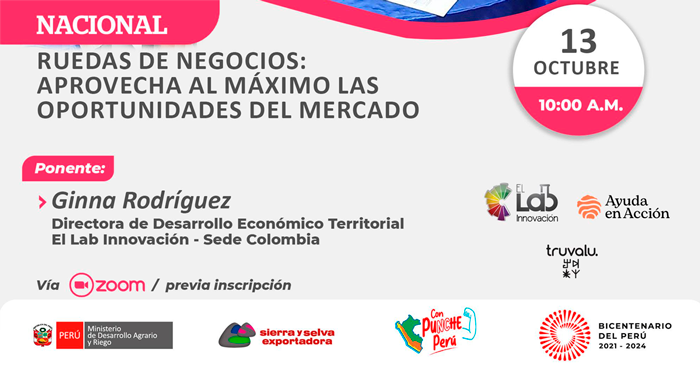 Seminario online sobre "Ruedas de negocios: Aprovecha al máximo las ...