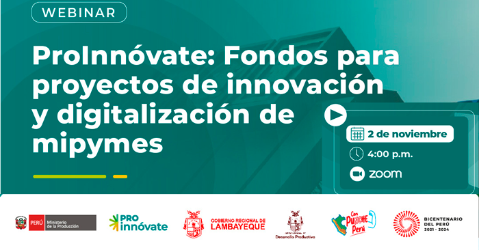 Webinar virtual Fondos de ProInnóvate para impulsar la innovación y ...