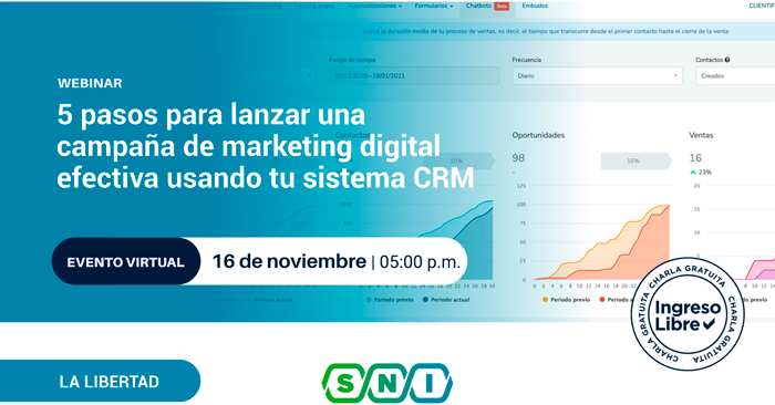 Webinar online gratis "5 pasos para lanzar una campaña de marketing ...