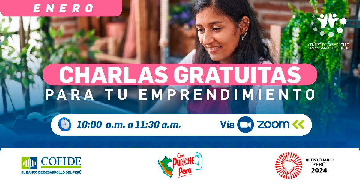 Charlas gratis online Empresariales de COFIDE