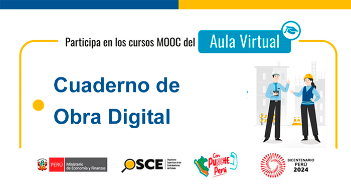 Curso online gratis con certificado "Cuaderno de Obra Digital" del OSCE