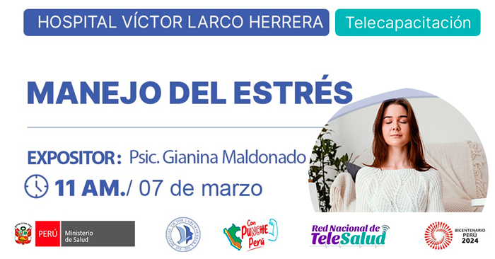 Capacitación online gratis "Manejo del estrés" del MINSA