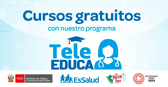 "Programa TELE EDUCA" : Cursos online gratis de ESSALUD