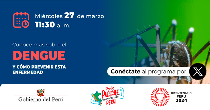 Evento online gratis "Conoce más sobre el dengue y cómo prevenir esta ...