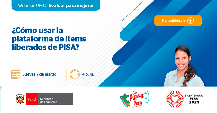 Webinar online "¿Cómo usar la plataforma de ítems liberados de PISA ...
