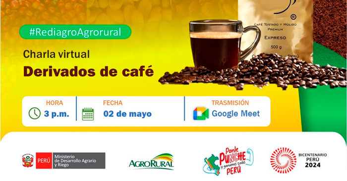 Charla online "Derivados de café" - Agro rural - MIDAGRI