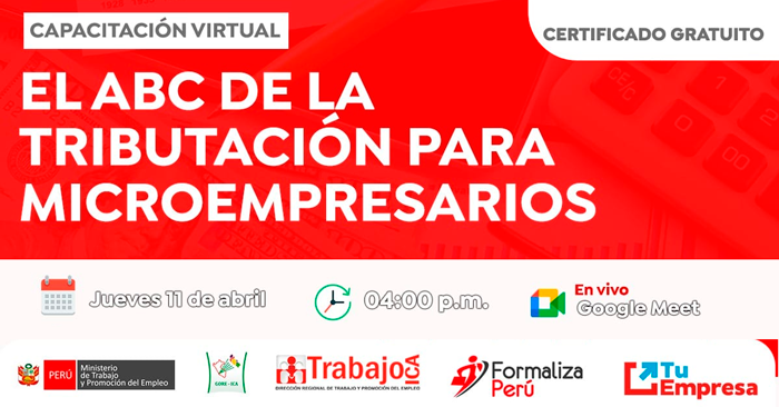 Capacitación online gratis "El ABC de la Tributación para ...