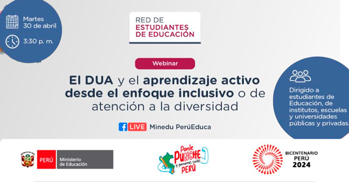Webinar online gratis El DUA y el aprendizaje activo desde el enfoque ...