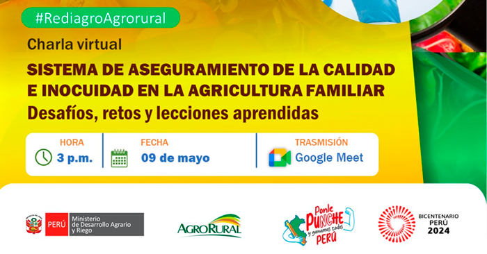 Charla online "Sistema de aseguramiento de la calidad e inocuidad en la agricultura familiar ...