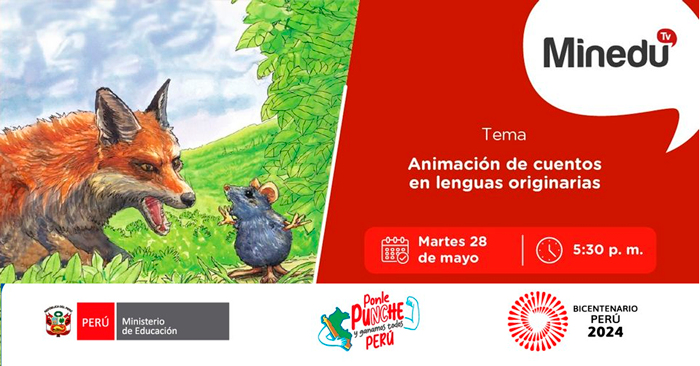 Evento online gratis "Animación de cuentos en lenguas originarias" del ...