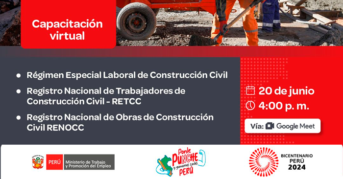 Capacitación online gratis "Régimen Especial Laboral de Construcción ...
