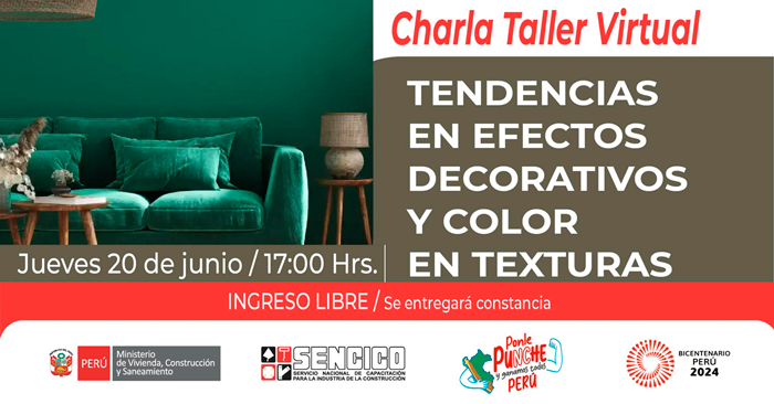 Charla online gratis "Tendencias en efectos decorativos y color en ...