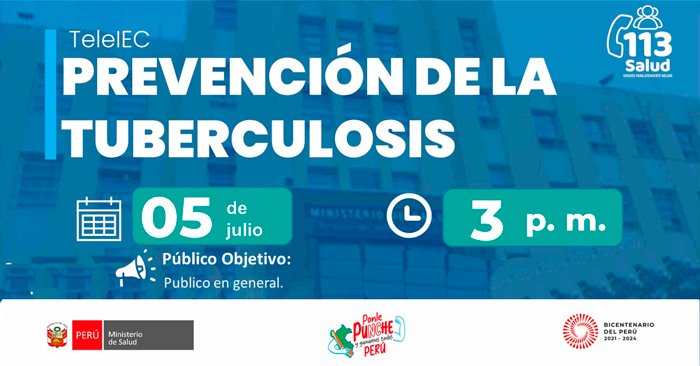 Capacitación online gratis "Prevención de la tuberculosis" del MINSA