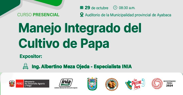 Curso presencial "Manejo Integrado del Cultivo de Papa" del INIA