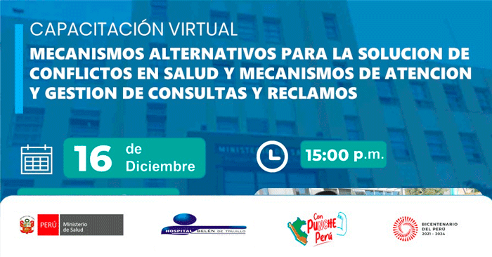 Capacitación online "Mecanismos Efectivos para la Resolución de Conflictos en Salud"