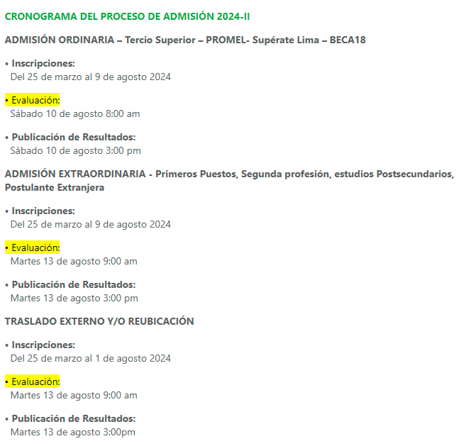 Admisión 2024 UNIFÉ - Examen de ingreso Universidad Femenina del ...